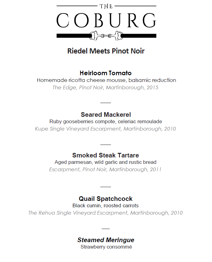 5 Course Meal | Pinor Noir Pairing | Coburg at Conrad Dublin | TheTaste.ie